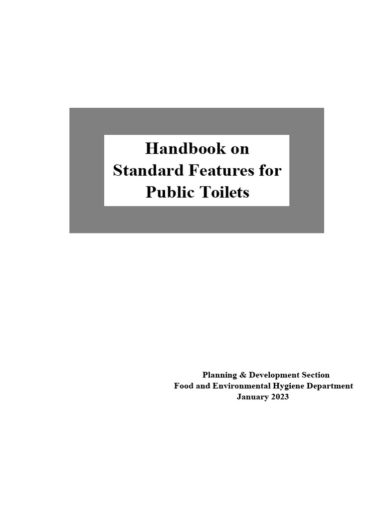 FEHD Public Toilets Standard Features Guide | PDF | Public Toilet | Door