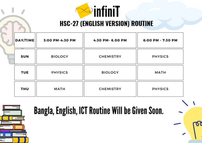 HSC 27 Student Daily Routine | PDF