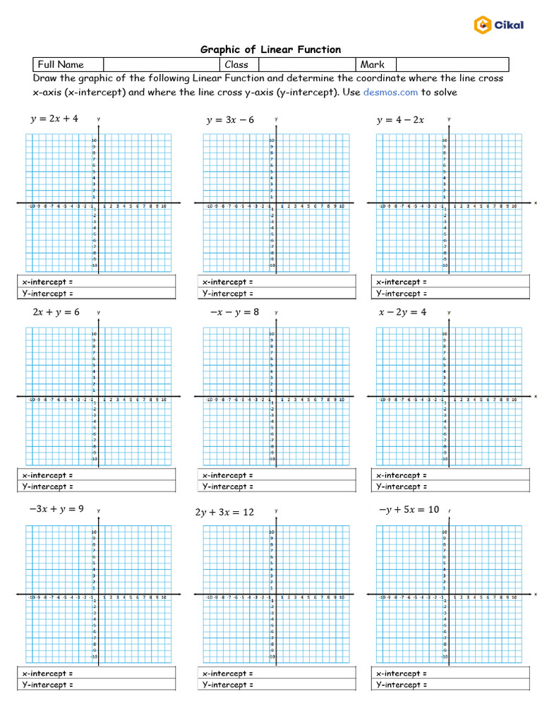 Graphic of Linear Function | PDF