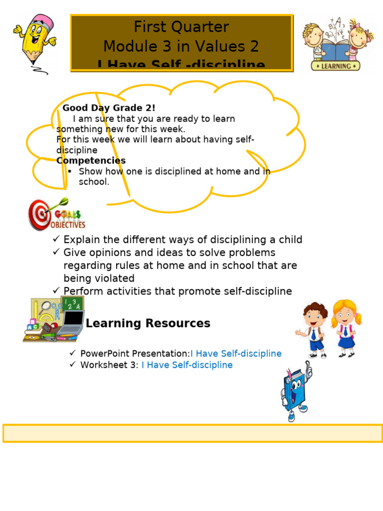 Values 2 Module 3 First Quarter | PDF | Disciplines