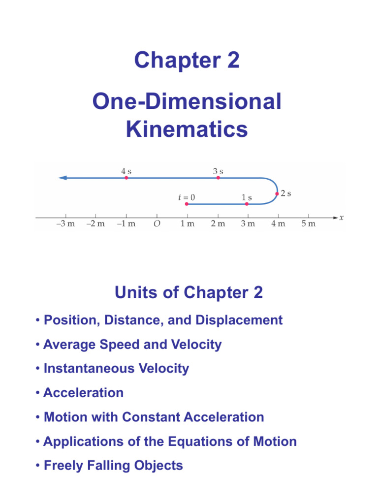 One-Dimensional Kinematics (Compatibility Mode) | PDF | Acceleration | Velocity