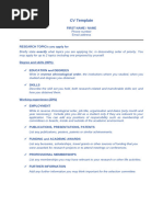 TransCelerate Abbreviated CV Template | PDF | Phases Of Clinical ...