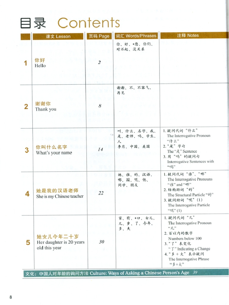 HSK 1 | PDF