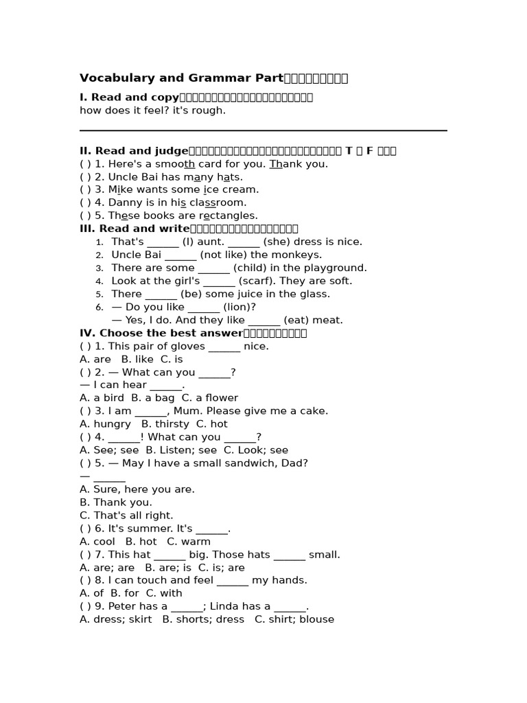 B2 Vocabulary and Grammar Exercises | PDF