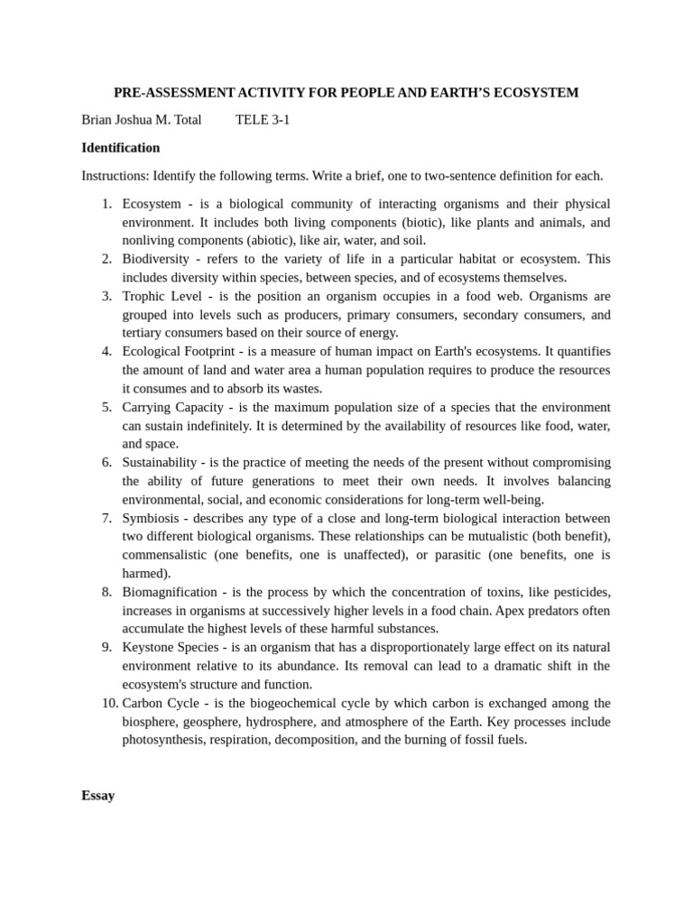 Ecosystem Concepts and Human Impact | PDF | Ecosystem | Biodiversity