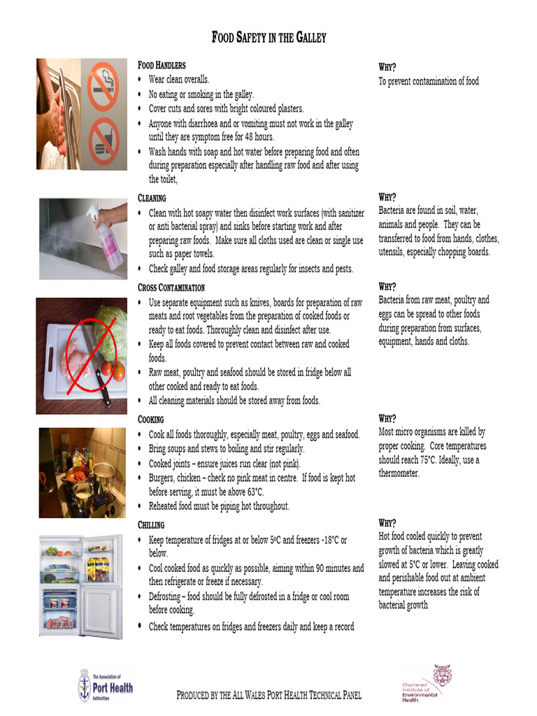 English Food Safety Galley Pack | PDF | Refrigerator | Cooking