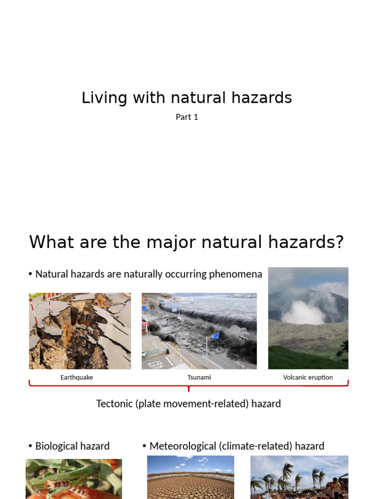 Living With Natural Hazards - Part 1 | PDF