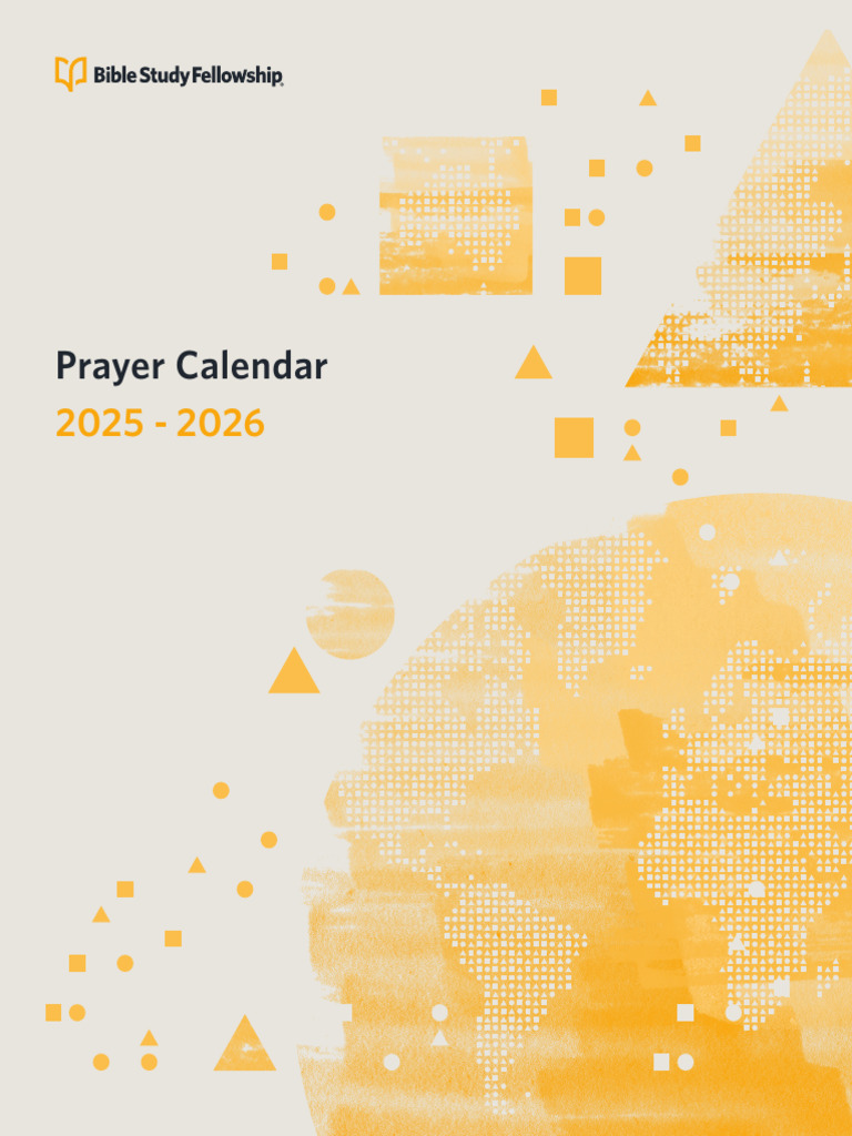 BSF Prayer Calendar 2025-2026 | PDF | Prayer | God