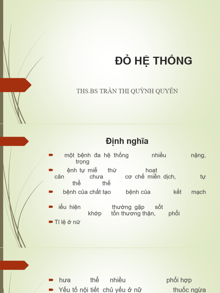 Lupút Ban Đỏ Hệ Thống 2910 | PDF