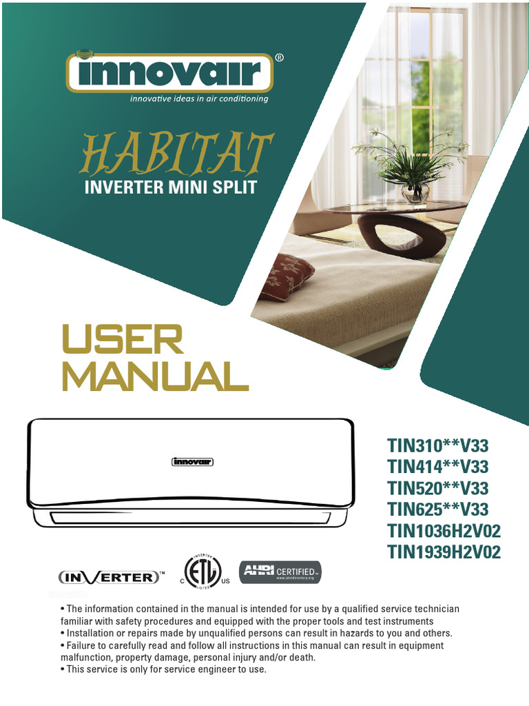 Habitat Tin310 v33 Series | PDF | Leak | Valve
