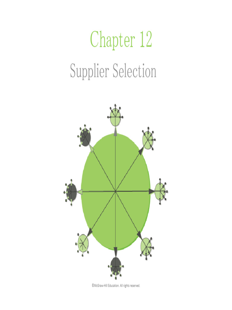 Chapter12 - Supplier Selection | PDF | Supply Chain | Business Process