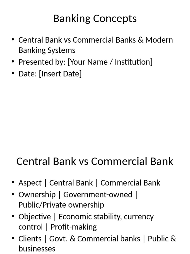 Overview of Banking Concepts | PDF