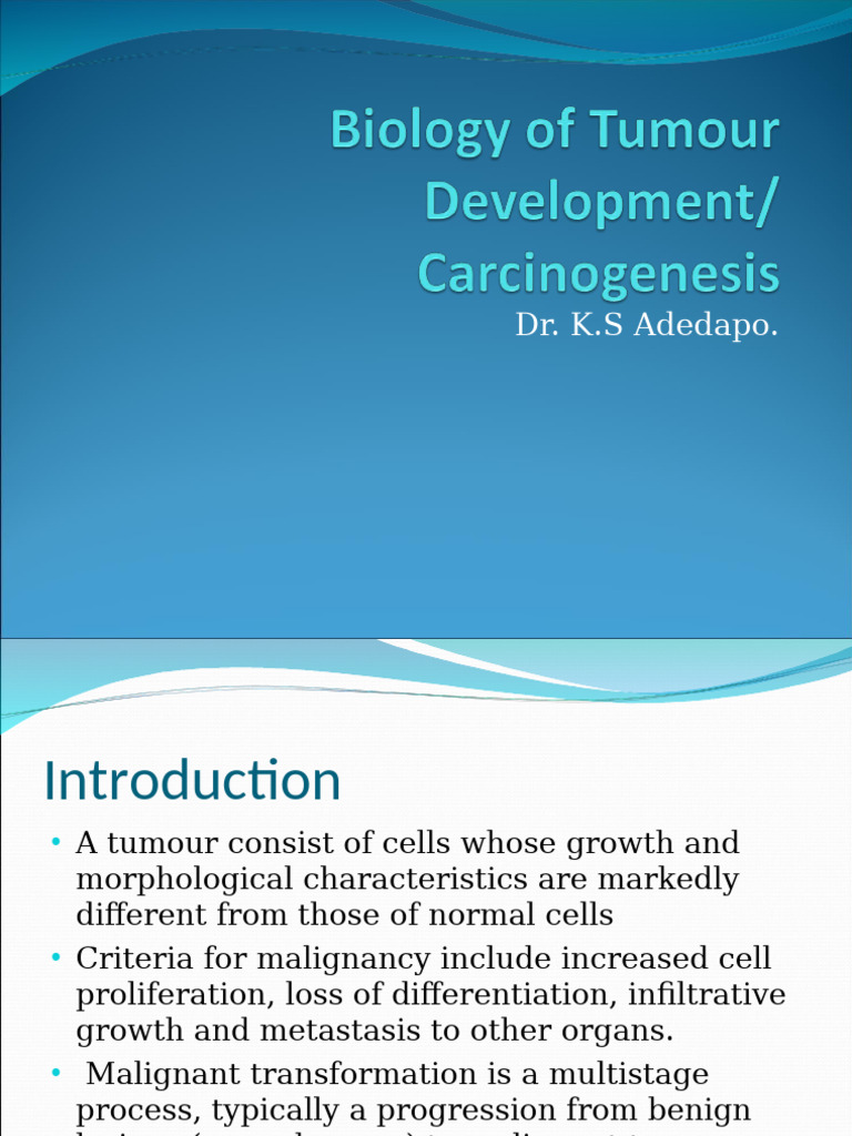 Biology of Tumour Development Carcinogenesis 2021 | PDF ...