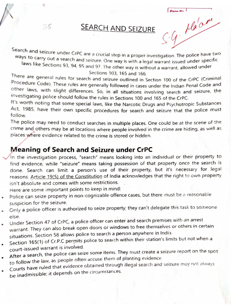 Search and Seizure | PDF