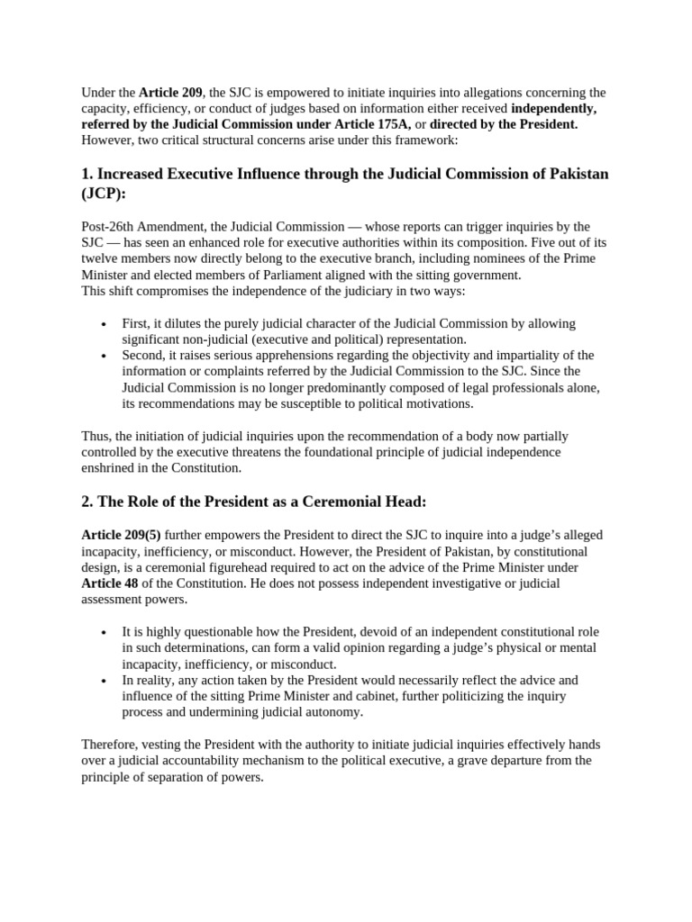Article 209 (Amended) | PDF | Judiciaries | Public Law