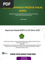 Kriteria Sistem Jaminan Produk Halal (SJPH) | PDF