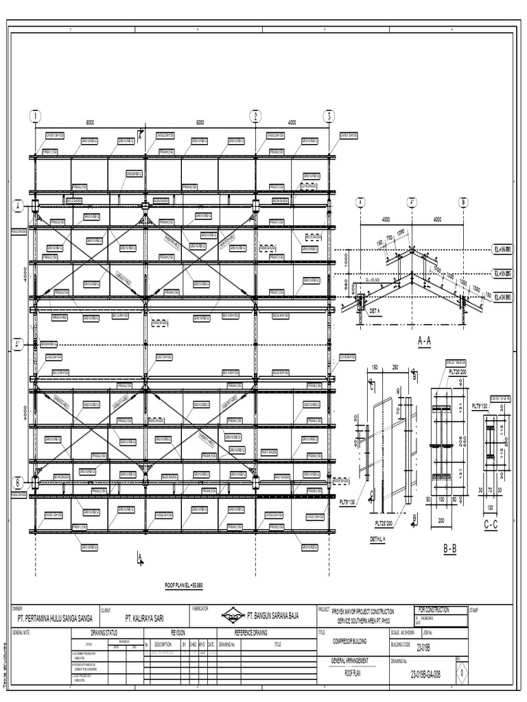 23-019b-Ga-008 Roof Plan - Rev 0 | PDF
