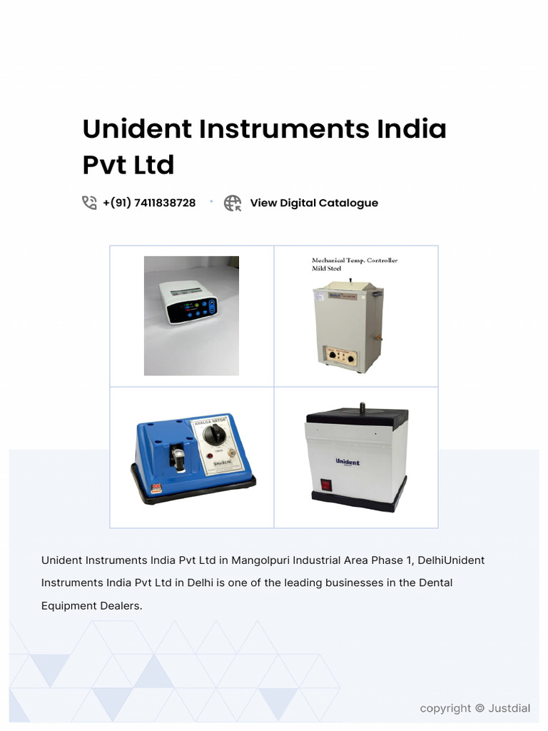 Unident Instruments India PVT LTD Mangolpuri Industrial Area Phase 1 ...