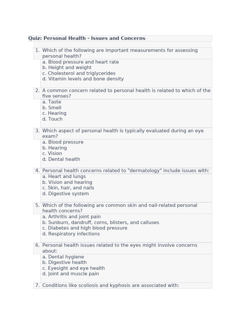 MAPEH 6-Personal Health - Issues and Concerns | PDF | Dentistry | Oral ...
