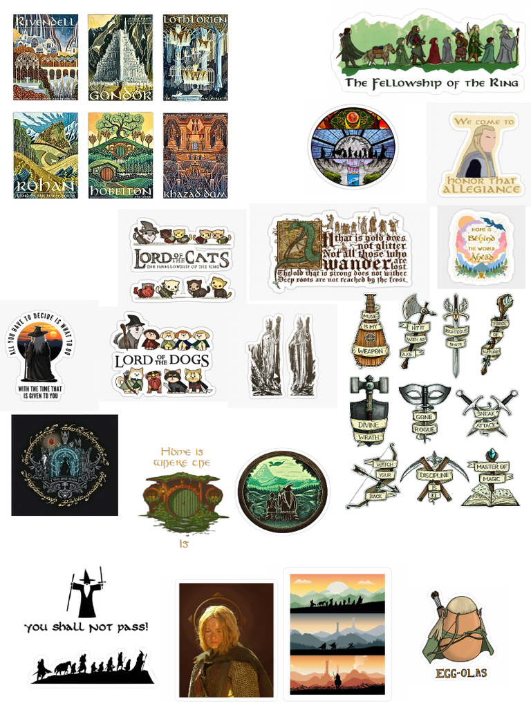 Stickers LOTR | PDF