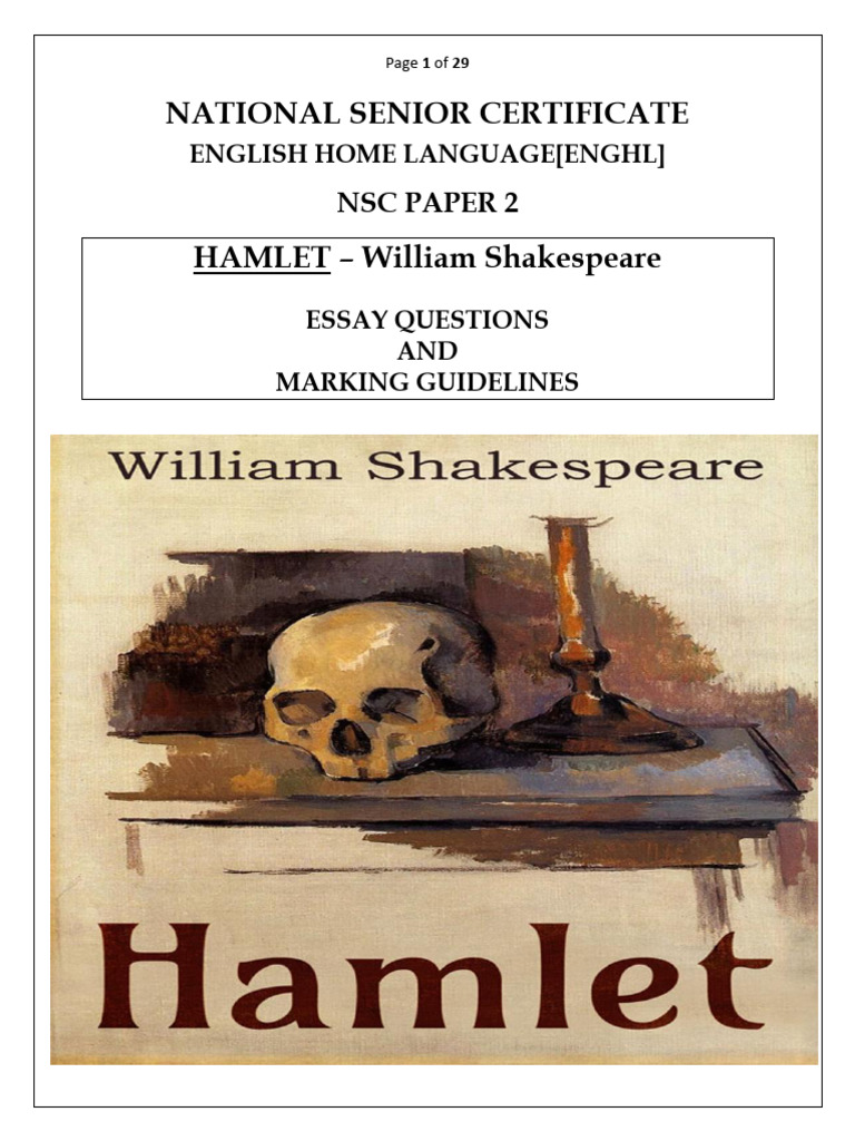 Hamlet Essay Questions & Marking Guide | PDF | Hamlet