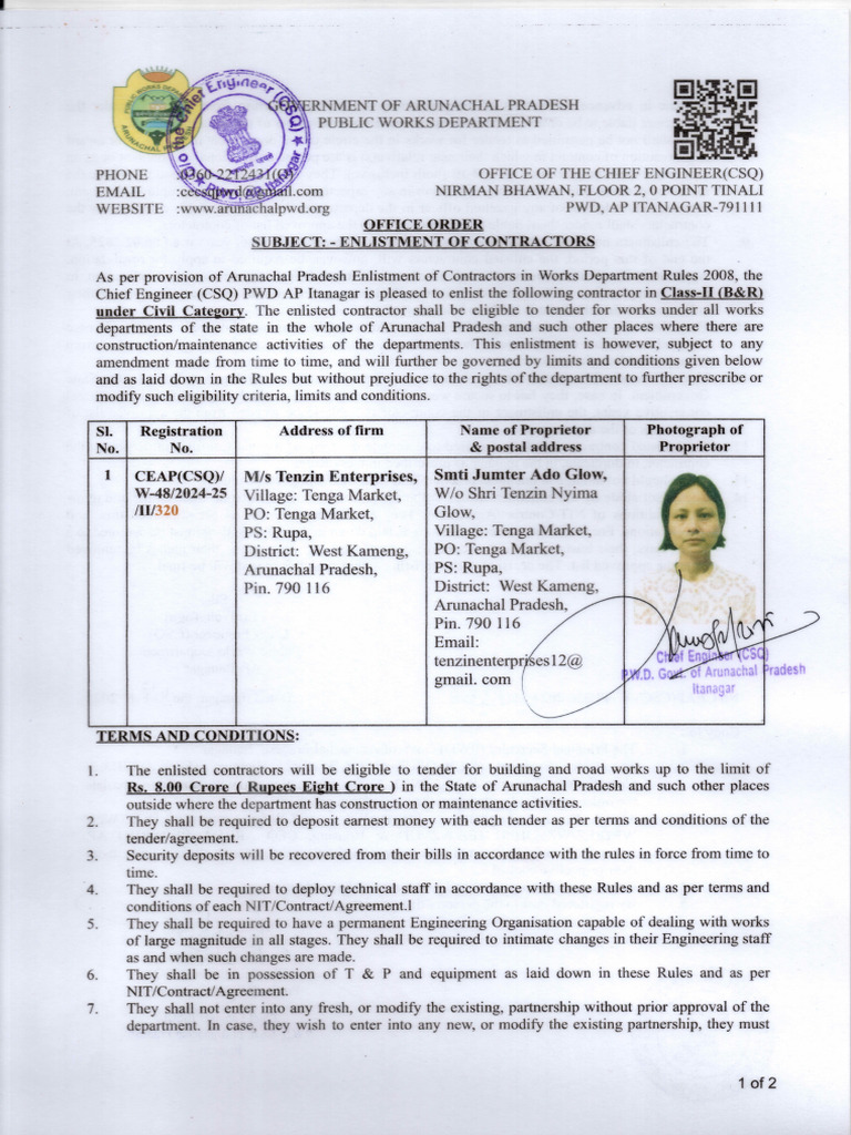 Aap WD Contractor License | PDF