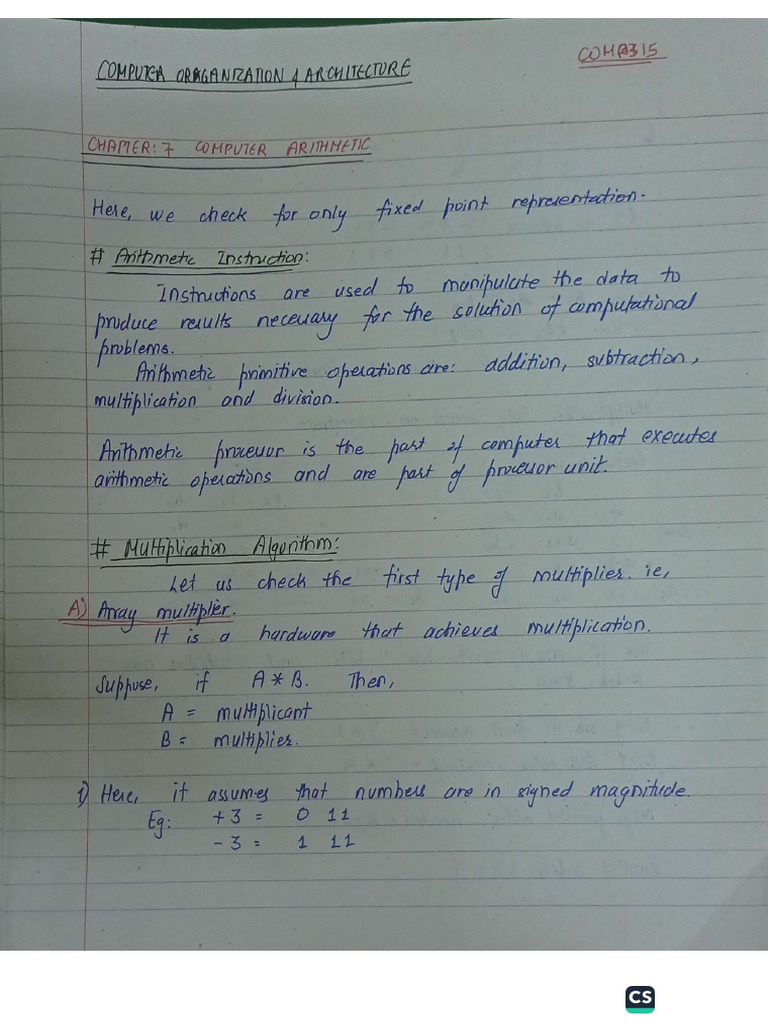 Computer Arithmetic | PDF