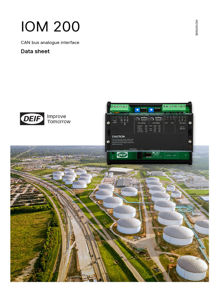 IOM 200 CAN Bus Interface Data Sheet | PDF | Electrical Engineering ...