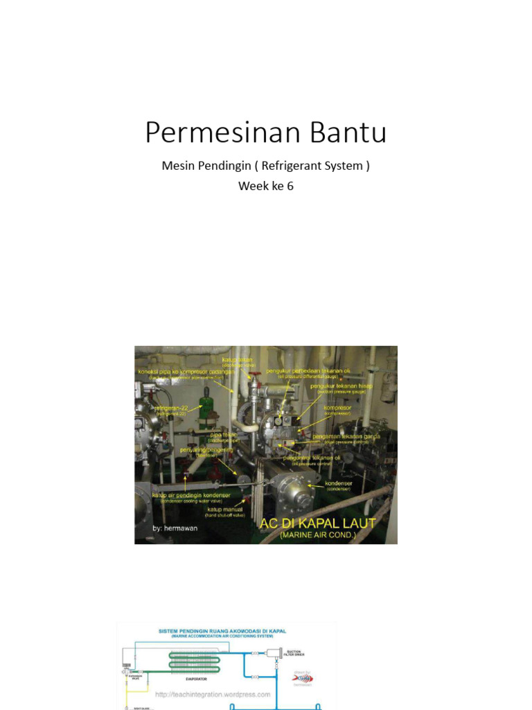 Komponen dan Prinsip Kerja Mesin Pendingin | PDF