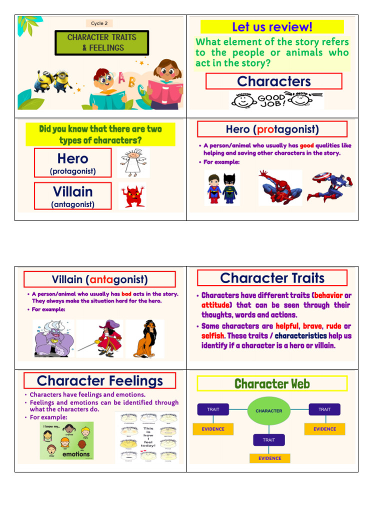 Lesson 4 Character Traits and Feelings | PDF