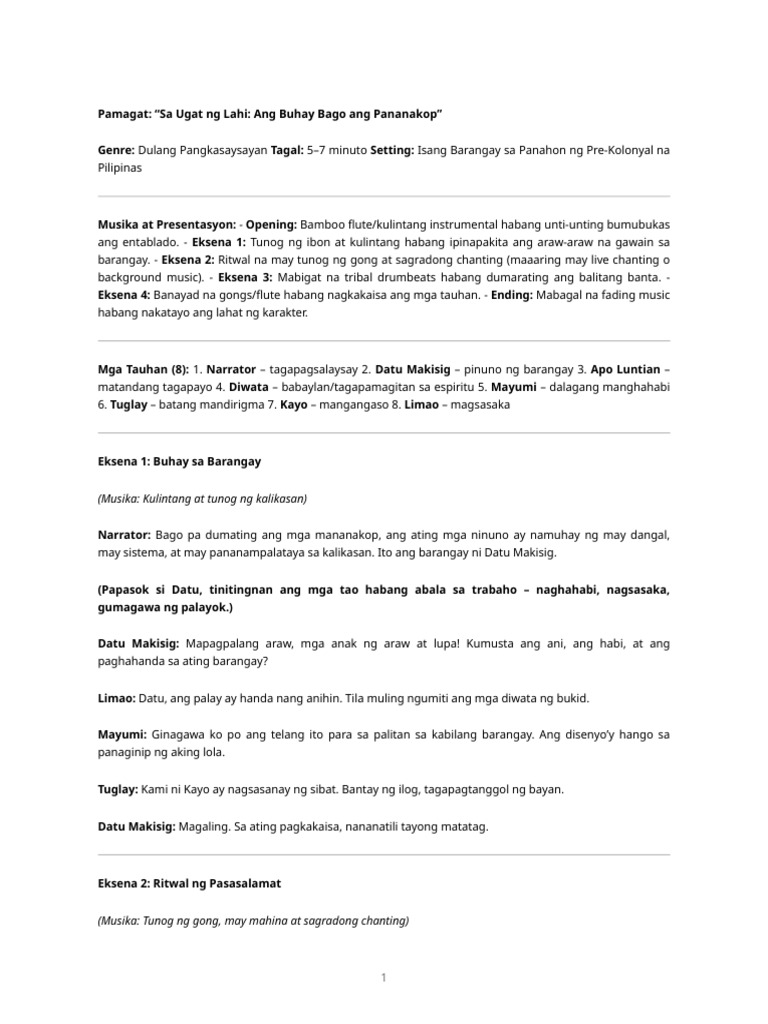 Sa Ugat NG Lahi | PDF