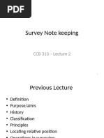 Types of Surveying Field Note | PDF | Surveying | Science