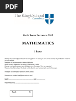 KCSE Mathematics Paper 2 Marking Scheme Full | PDF