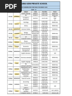 Final Invigilation Timetable 2024 | PDF
