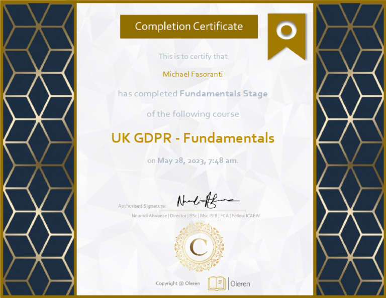 Demo Certificate | PDF