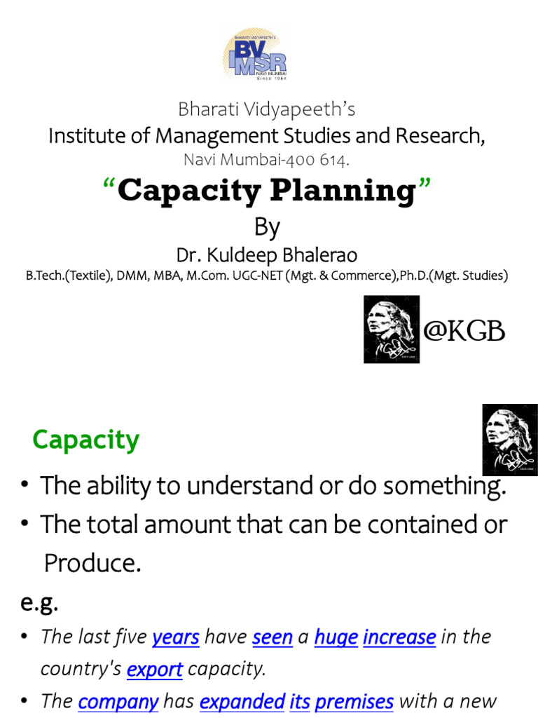 Capacity Planning: Key Benefits & Process | PDF | Scalability ...