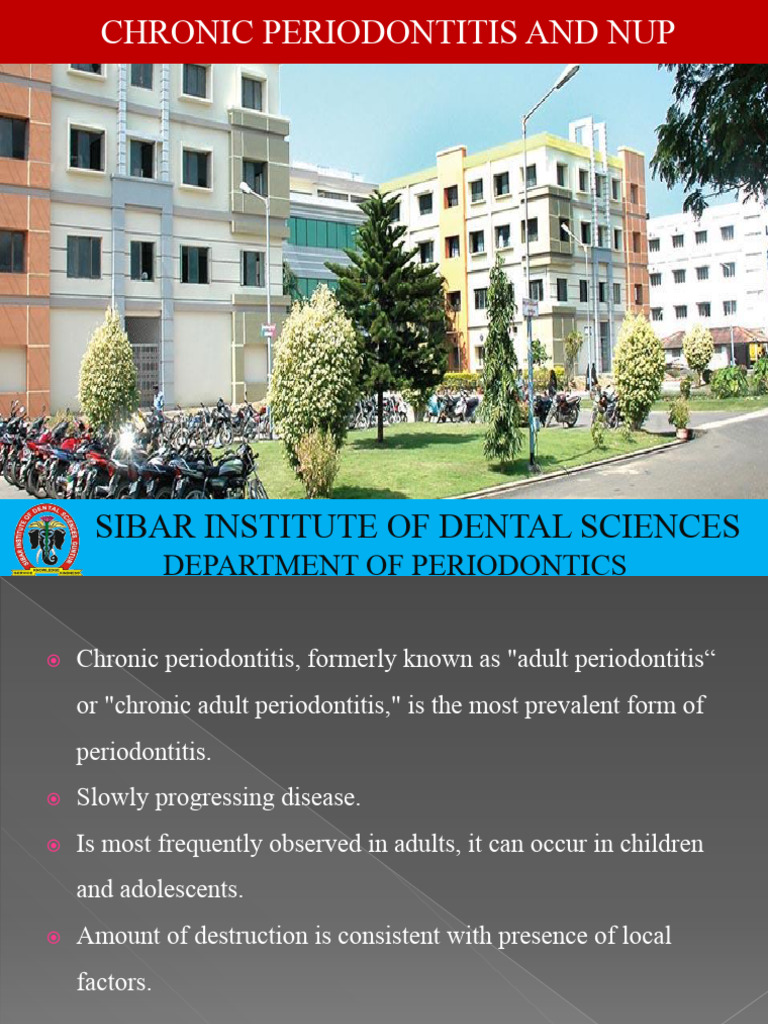 Chronic Periodontitis Overview and NUP | PDF | Periodontology ...