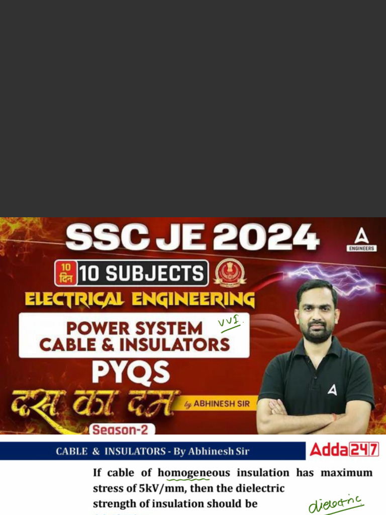 Cable and Insulators | PDF