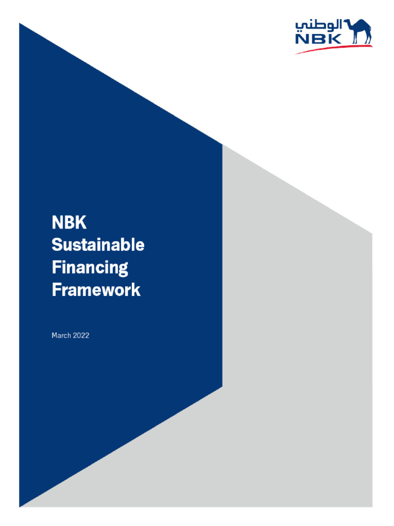 NBK Sustainable Financing Framework | PDF | Renewable Energy ...