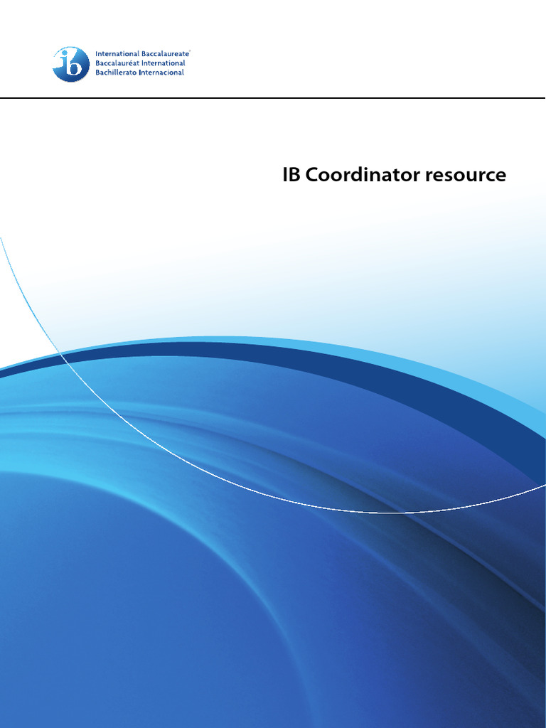 IB Coordinator Resource | PDF | Pedagogy | Educational Assessment