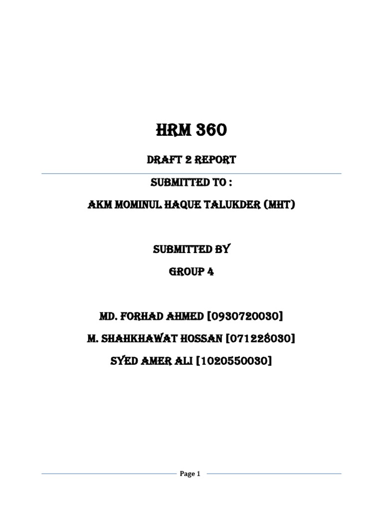 Human Resource Management HRM 360 | PDF | Competence (Human Resources ...