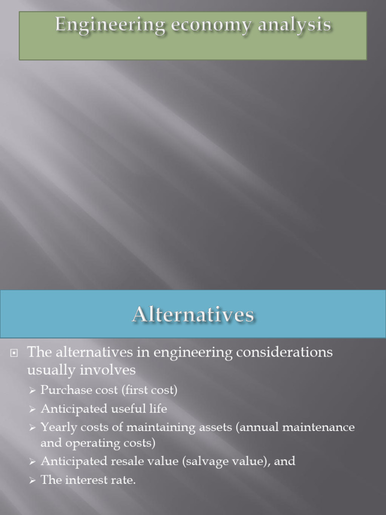 5.10 Engineering Economy Analysis | PDF | Interest | Interest Rates