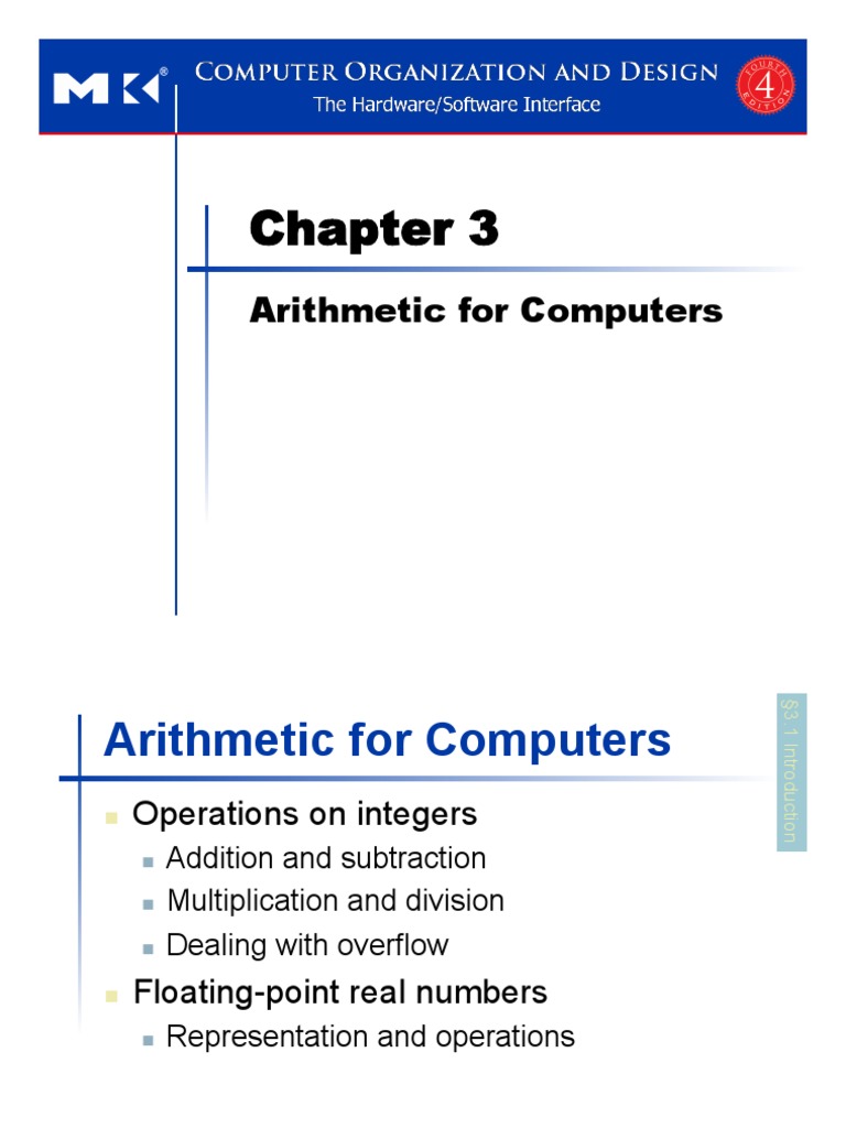 Chapter 3 Arithmetic For Computers | PDF | Mathematical Notation | Computer Hardware