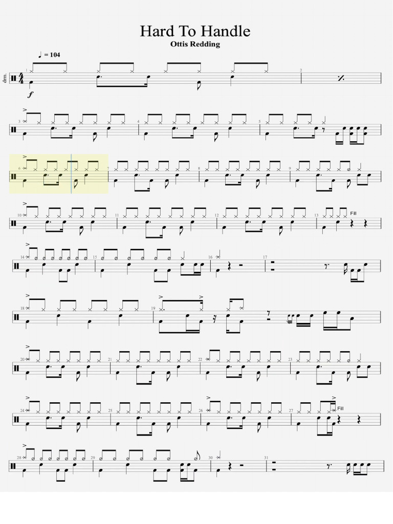 Hard To Handle - Rockschool Grade 5 Drums | PDF