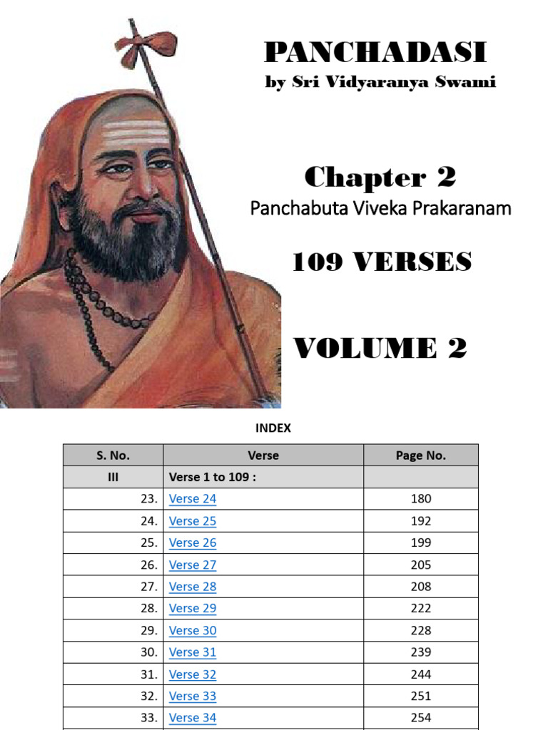 Panchadasi Class Chapter 2 Volume 02 | PDF | Brahman | Yoga