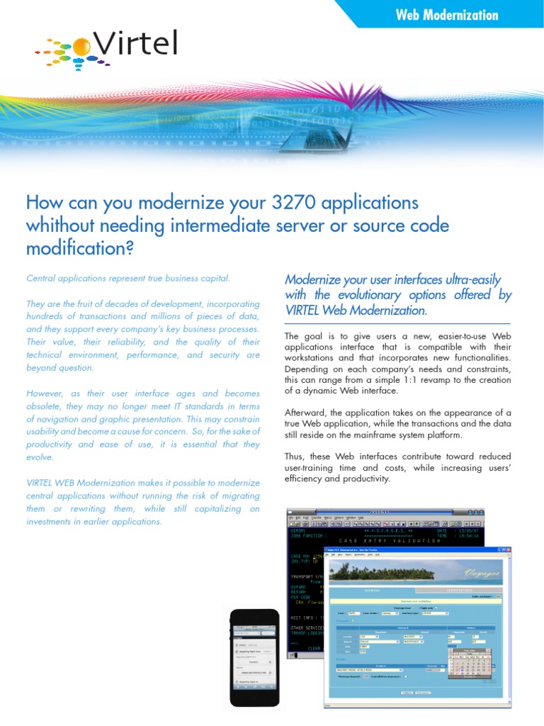Virtel Web Modernization | PDF | Web Application | Java Script