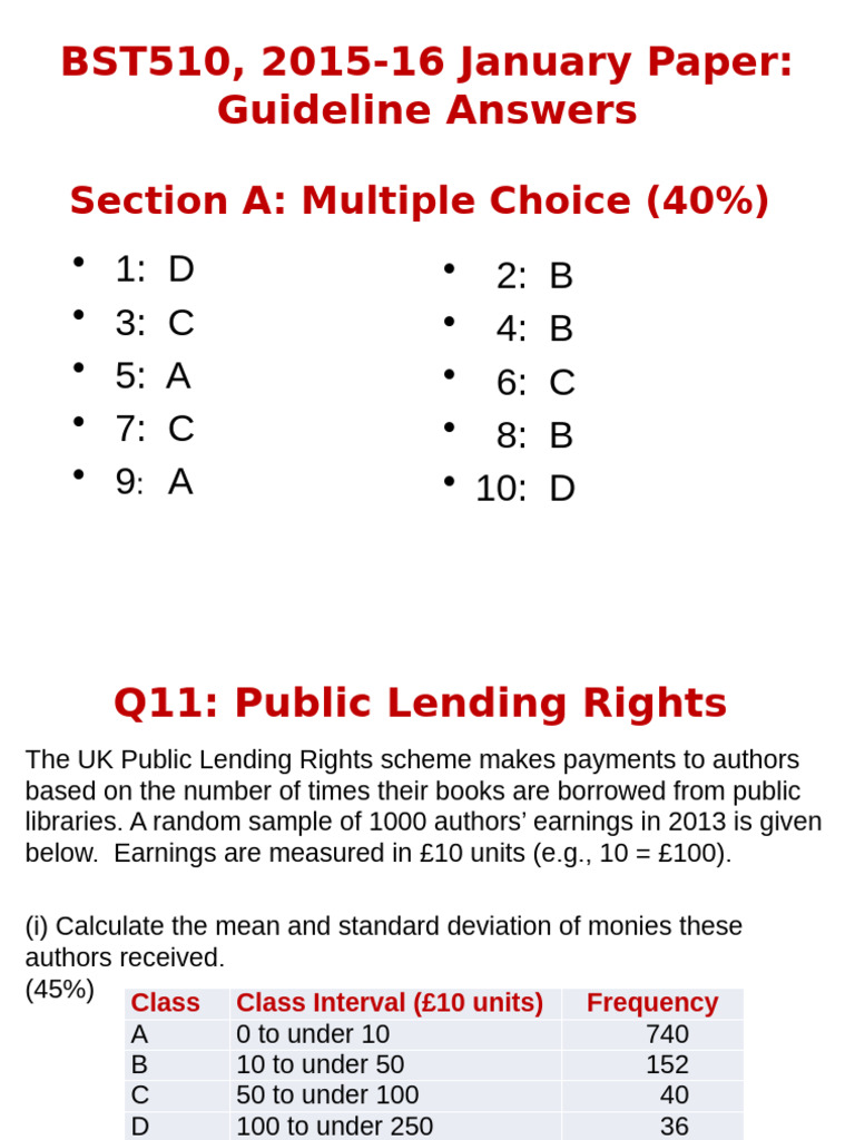 Guideline Answers 2015-16 Exam | PDF | Coefficient Of Determination | Linear Regression