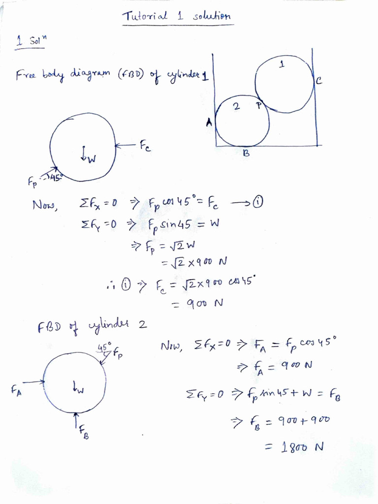 Tutorial 1 Solution | PDF