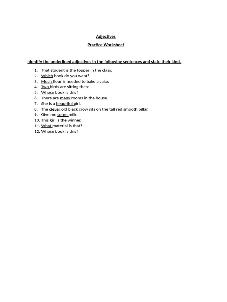 Adjectives | PDF