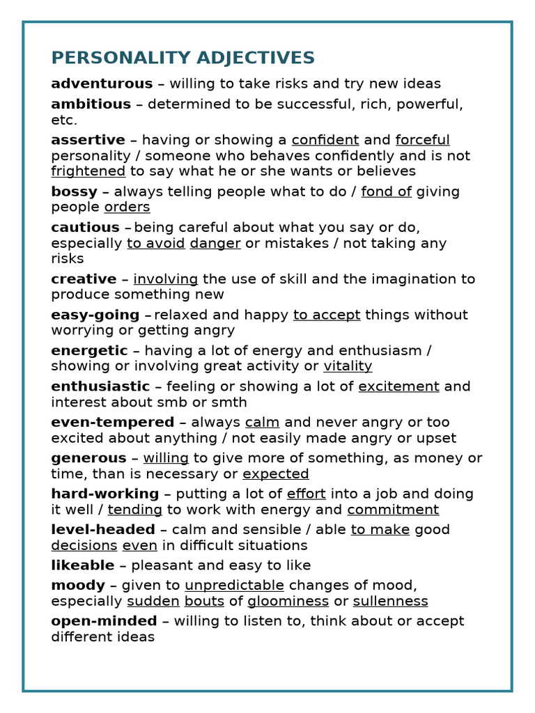 Unit 1 (Lesson 1) Vocabulary | PDF